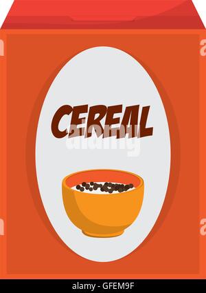 Breakfast cereal package. Image of healthy food Stock Vector Image ...