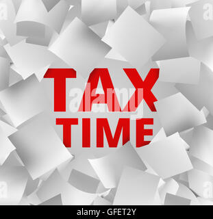 Illustration of a tax time concept Stock Photo - Alamy