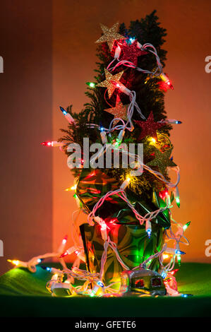 Christmas tree, merry Christmas and happy festivities concept Stock ...