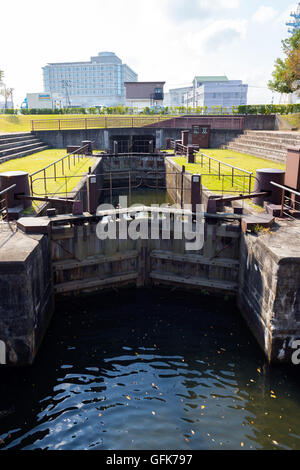 Lock (water navigation), Japan Stock Photo - Alamy