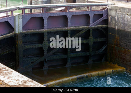 Lock (water navigation), Japan Stock Photo - Alamy