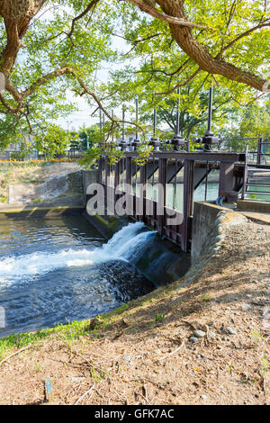 Lock (water navigation), Japan Stock Photo - Alamy