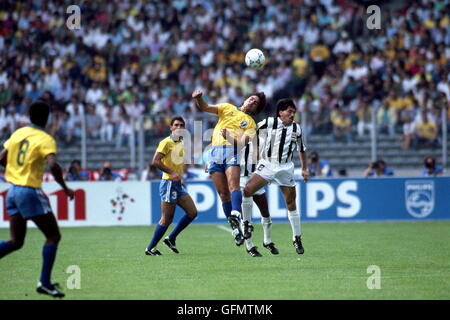 Turin, Italy. 16th June, 1990. Brazil team group (BRA) Football/Soccer ...