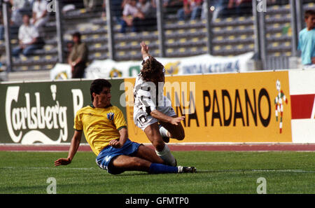 Turin, Italy. 16th June, 1990. Brazil team group (BRA) Football/Soccer ...