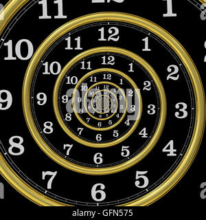 Endless Time Concept Illustration. Abstract Endless Clock Design Stock ...