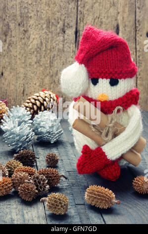 Christmas Knit Toys. Handmade DIY Crochet hat, lollipop, donut and sock ...