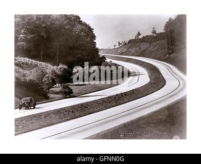 1930’s Vintage Nazi Germany Autobahn Travel Poster Poster of the ...