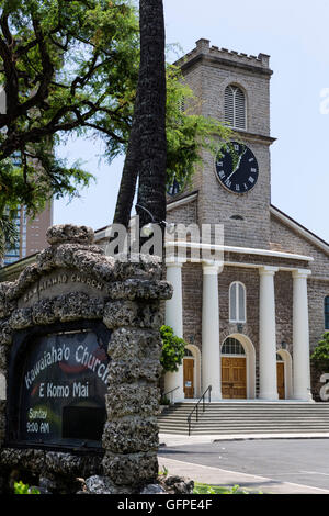 Kawaiaha'o Church Building Honolulu Oahu Hawaii Oldest church on Oahu ...