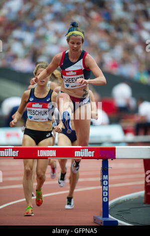 LONDON, ENGLAND - JULY 22: Jamie Cheever women's 3000m Steeplechase Day ...