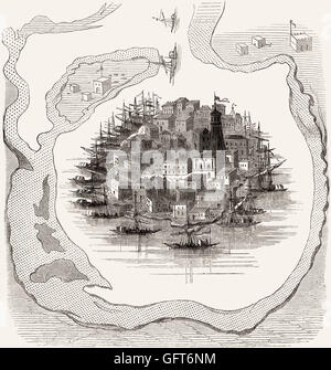 Seaport Scene, 17th century Stock Photo - Alamy