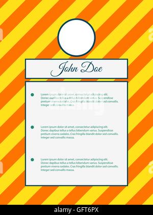 Writing cv vector infographic template Stock Vector Image & Art - Alamy