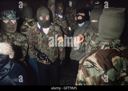 The Troubles. 1980s. Red Hand Commandos, Ulster Volunteer Force UVF, at ...