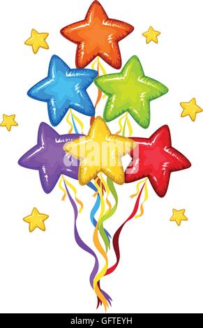 balloons helium in star shape Stock Vector Image & Art - Alamy