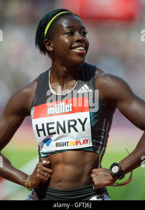 LONDON, ENGLAND - JULY 22: Desiree Henry women's 100m Day Two of the ...