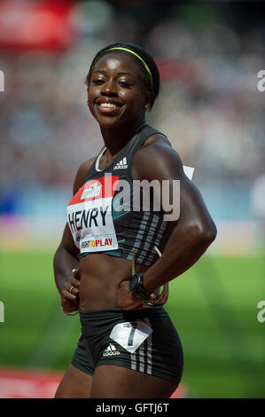 LONDON, ENGLAND - JULY 22: Desiree Henry women's 100m Day Two of the ...