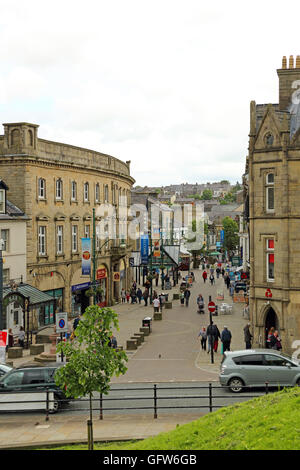 The main shopping street in Buxton town centre UK Stock Photo - Alamy