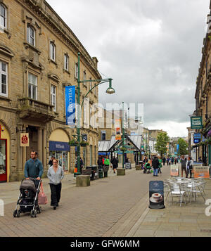 The main shopping street in Buxton town centre UK Stock Photo - Alamy