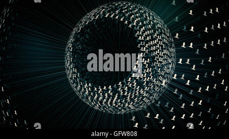 growing connections between of men and women, illustration of network ...