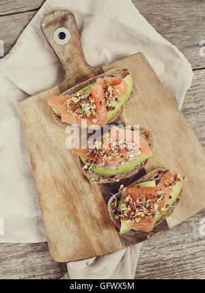 Mini appetizer sandwich, top view Stock Photo - Alamy