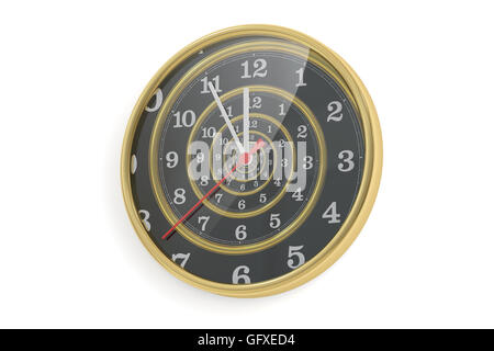 Endless Time Concept Illustration. Abstract Endless Clock Design Stock ...
