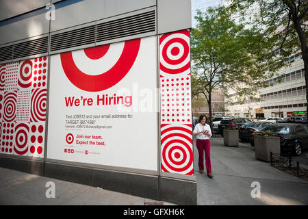 Target department store We're hiring sign - USA Stock Photo - Alamy
