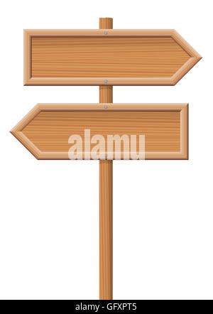 2 Panel Blank Directional Pointing Road Signs Stock Photo - Alamy