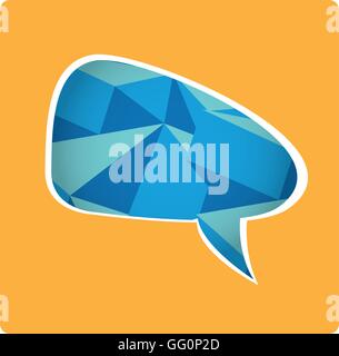 Isolated bubble chat with texture on a white background Stock Vector ...