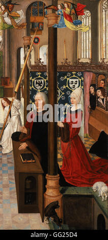 Master of the Aachen Altarpiece - Triptych with Scenes from Christ's Passion (reverse of left ...