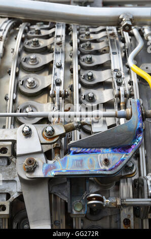 Inside of the jet turbine engine Stock Photo - Alamy