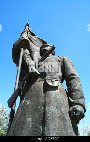 Old Soviet statue in the Memento Park. Budapest, Hungary Stock Photo ...