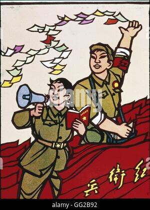 Chinese red guards during the cultural revolution in China 1966 Stock ...
