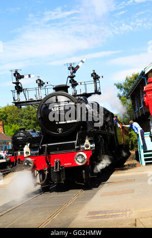 Steam engine Eric Treacy at the Grosmont engine sheds on the North ...