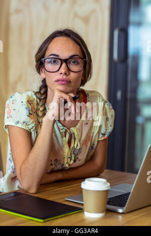 Graphic Web Designer Artist Using Computer To Design Stock Photo - Alamy