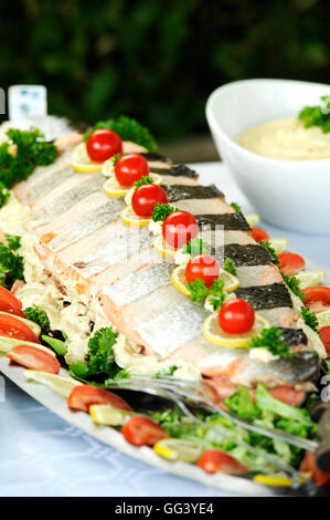 A summer wedding buffet Stock Photo - Alamy