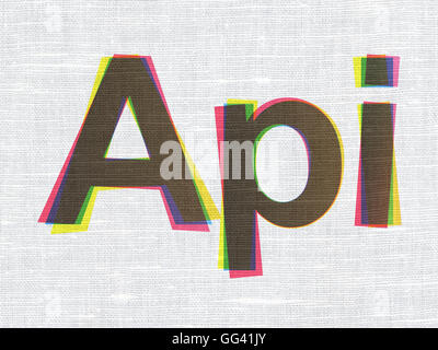 Programming concept: Html on fabric texture background Stock Photo - Alamy