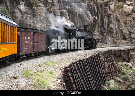 Locomotive 481, Durango & Silverton Narrow Gauge Railroad, Needleton ...