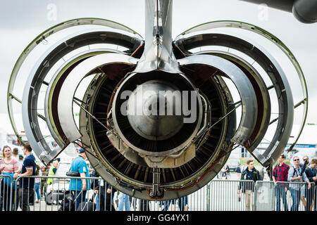 Turbofan engine General Electric CF6-80C2 of medical aircraft Airbus ...