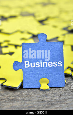 Puzzle pieces with word Business Stock Photo - Alamy