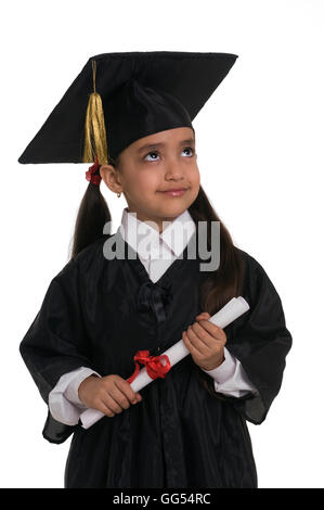 children in graduation caps dressed in costumes of different ...