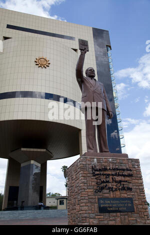 Independence Memorial Museum, with the statue of Dr. Sam Nujoma ...