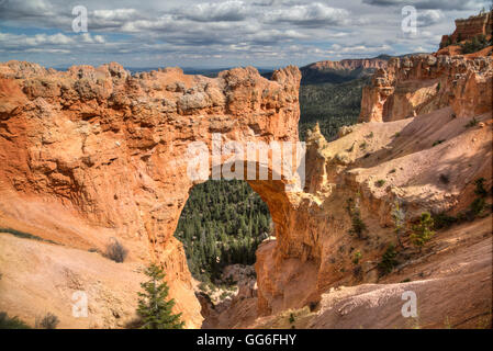 Natural Bridge, a natural arches in Bryce Canyon National Park, Utah ...