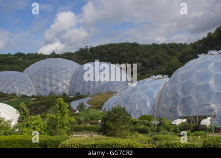 the glass biomes at the eden project in cornwall,england Stock Photo ...