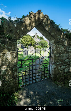 Trefdraeth Anglesey North Wales UK Tiny 13th century Parish church of ...