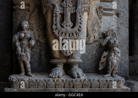 Sculpture of Lord Vishnu at ruined Vishnu temple, Eran, Sagar, Madhya ...
