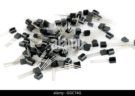 Transistors, white background Stock Photo - Alamy
