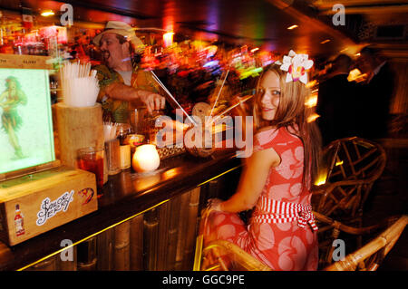 Mahiki bar , 1 Dover St London W1, home to tropical cocktails, bikini ...