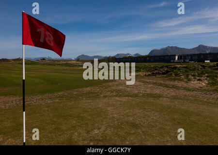 Lofoten Links Golf Course, Gimsoy, Lofoten Islands, Norway. The worlds ...