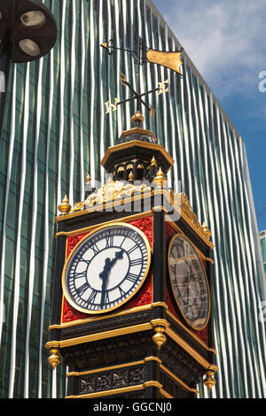 The clock tower of Victoria also known as little Big Ben in Mahe ...