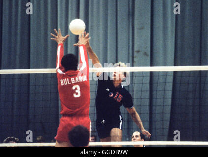 USA #15 Karch Kiraly in action during match at Long Beach Arena, men's ...