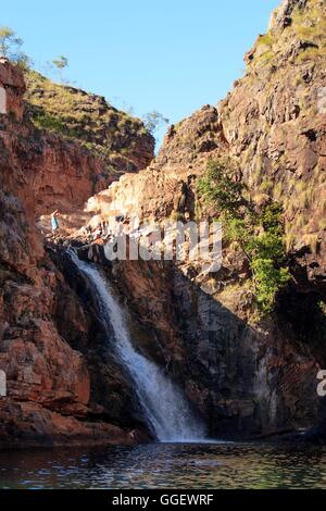 Small waterfall and swimming hole at top of Boonoo Boonoo Falls, Boonoo ...